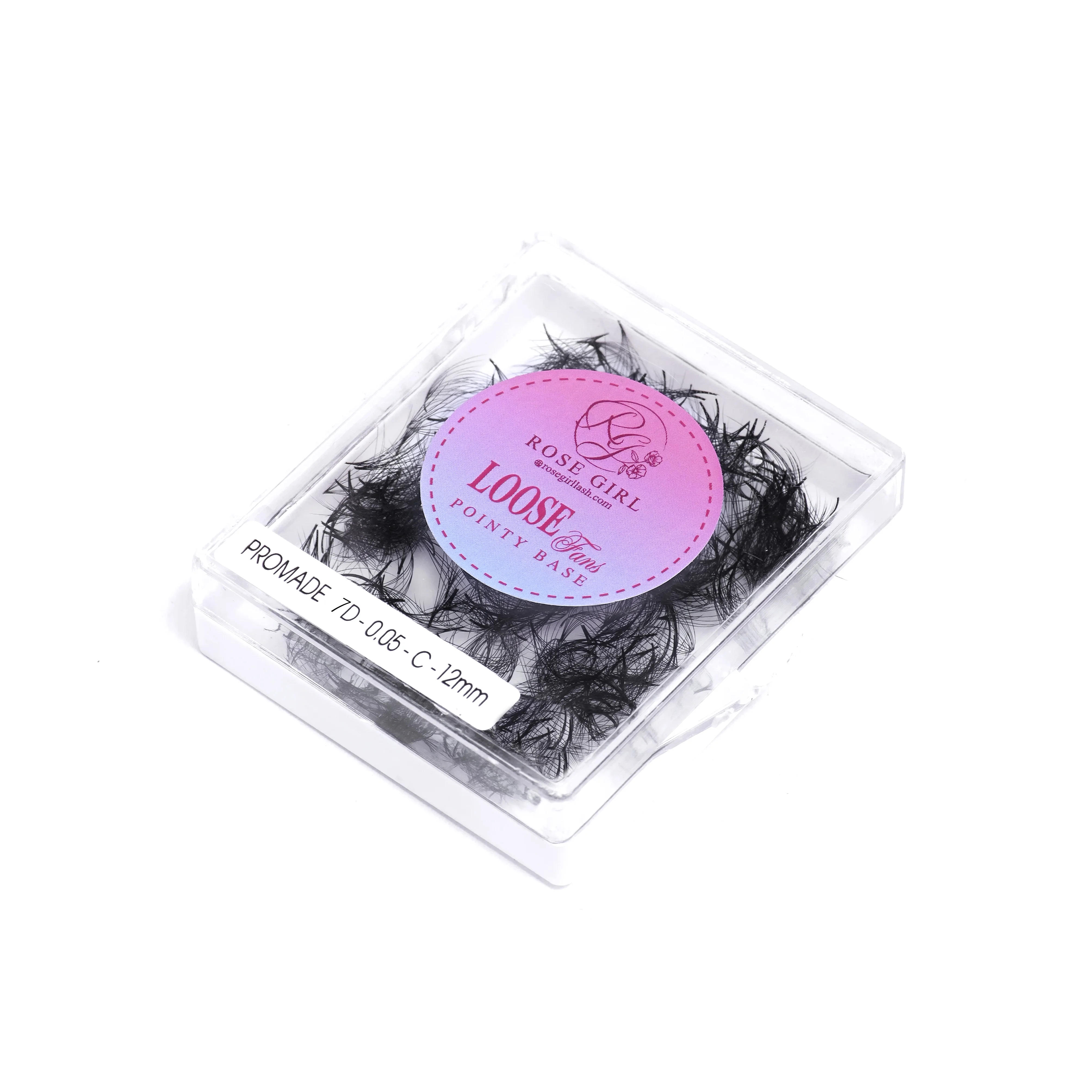 Factory Custom Sale Pointy Base Pre Made Eyelash Extension Heat Bonded ...