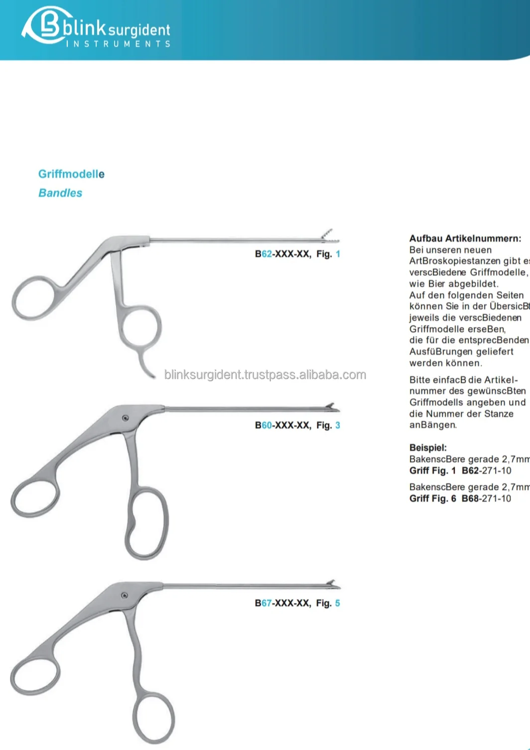 BSI Arthroscopy Punches - Precision Surgical Instruments