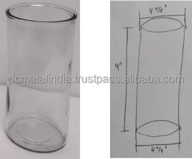 Clear Tall Cylinder Glass Floor Vase - Perfect for Decor