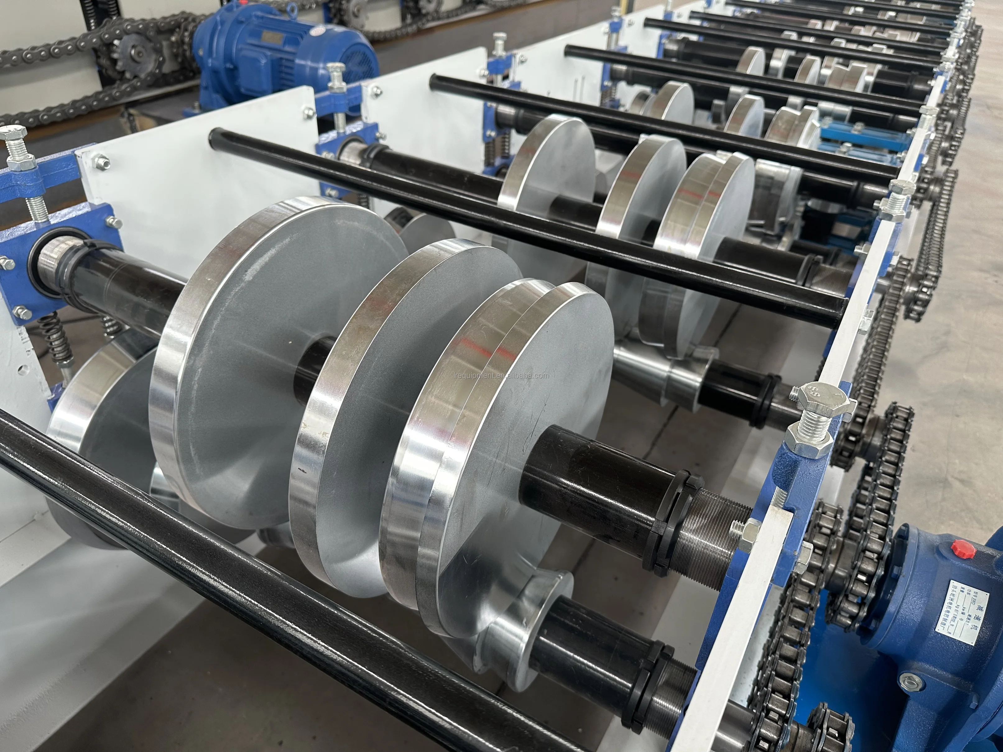 Galvanized Steel Metal Downspout Gutter Roll Forming Machine Motor ...