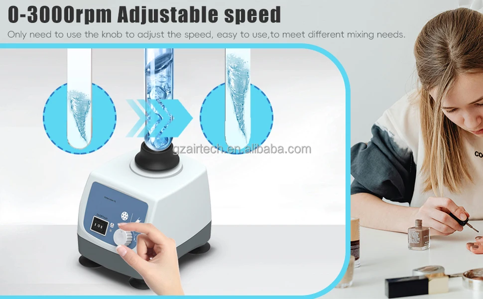 Laboratory Vortex Mixer 3000rpm Touch Continuous Function Lab Vortex ...