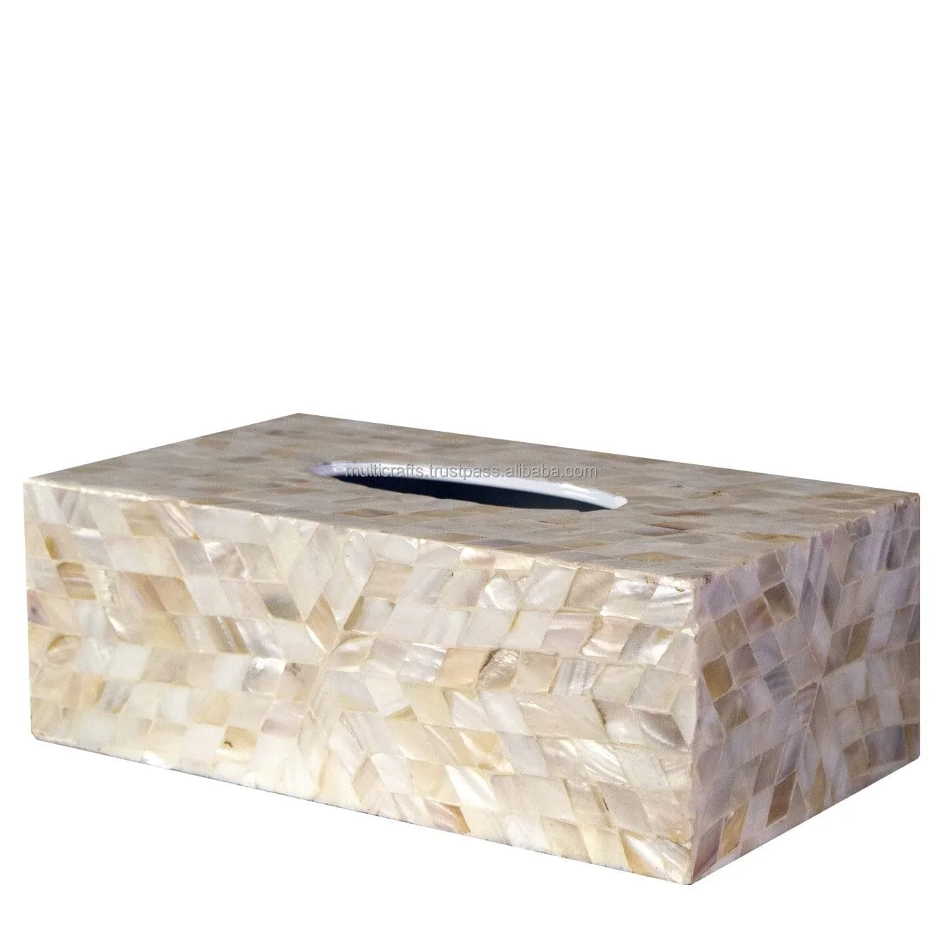 Luxury Mother of Pear & Bone Inlay Tissue Box Table Decoration ...