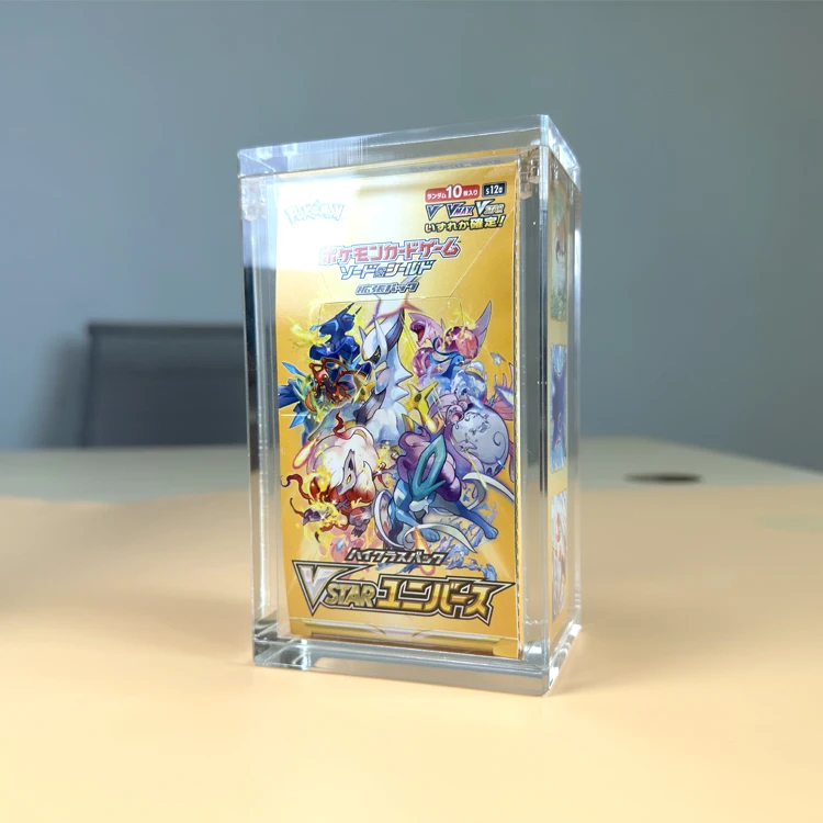 Shp Custom Clear Acrylic High Glass Japanese Pokemon Booster Box ...