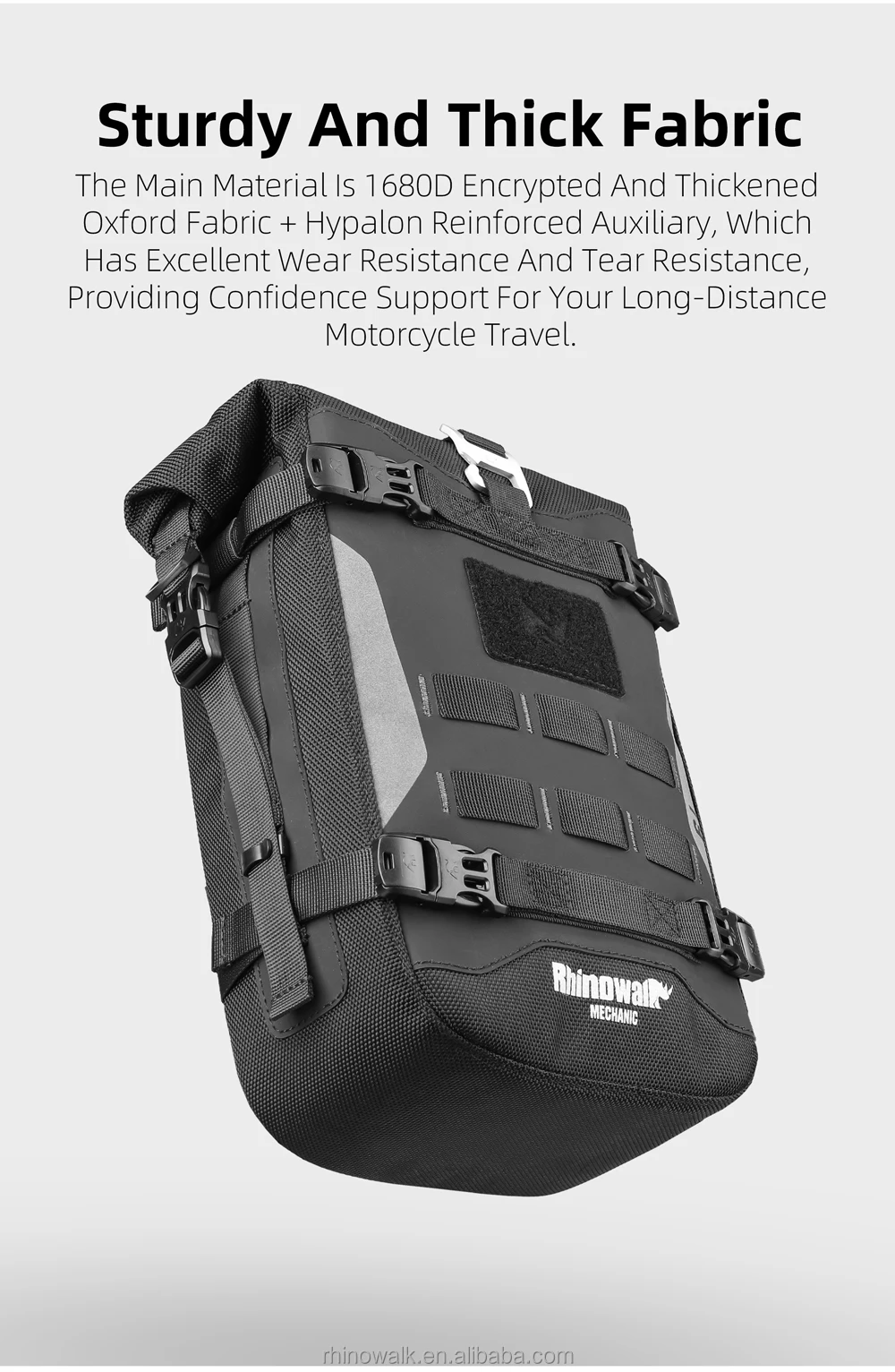 Rhinowalk 6L Motorcycle Crash Bar Bag – Waterproof Lightweight Bumper ...
