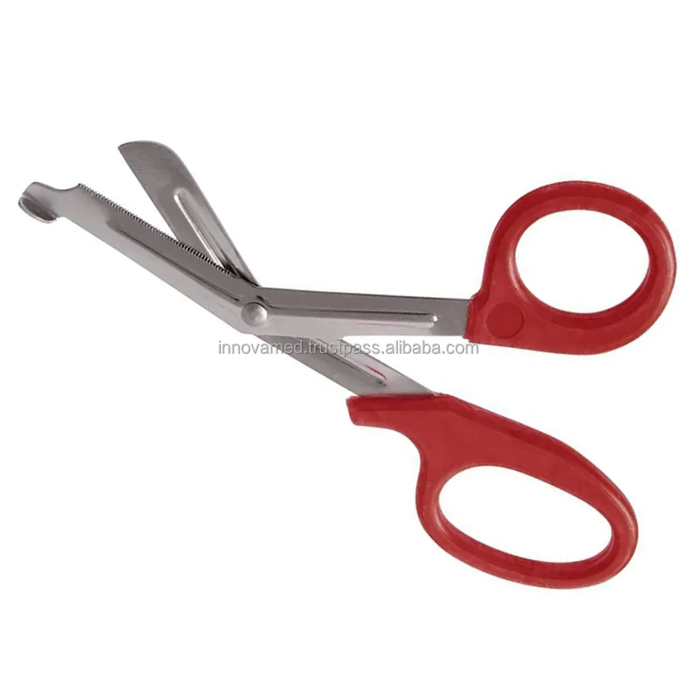 Scissors For Medical Or Personal Use,7.5 Inches,Red Color Emt Trauma ...