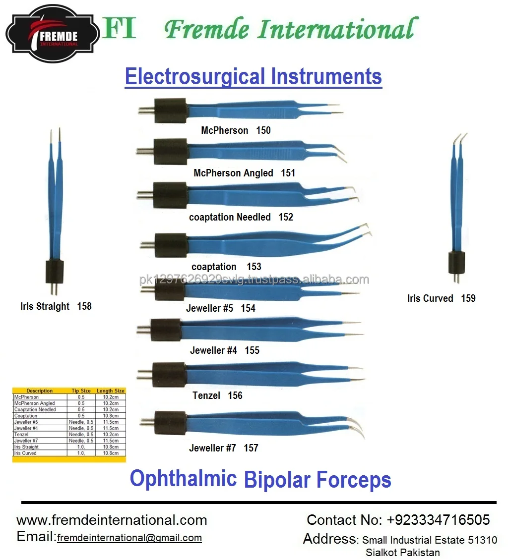 European Bipolar Forceps Bayonet,Bayonet Angled.reusable Bipolar ...