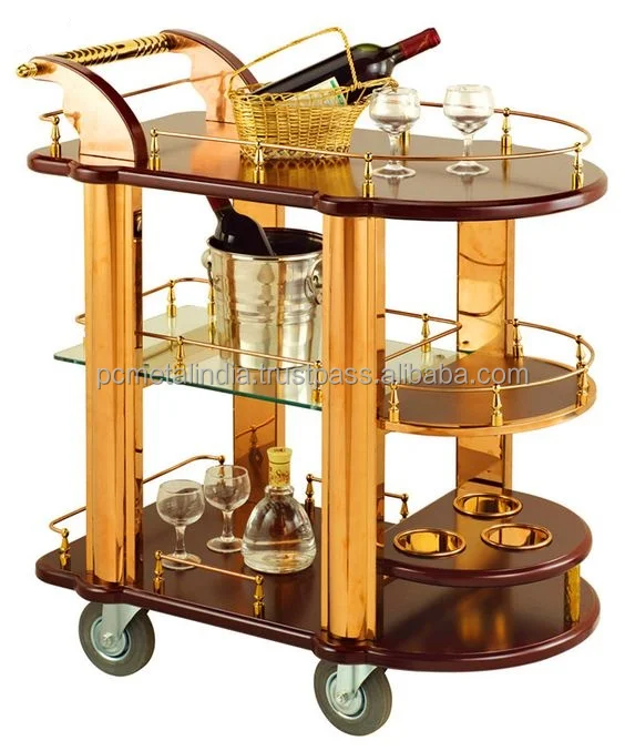 Serving Trolley Cart/Modern Bamboo Kitchen Serving Trolley Cart Drawer ...
