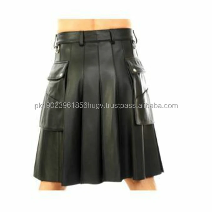 Wholesale Custom Men's Kilts - High-Quality Leather Shorts