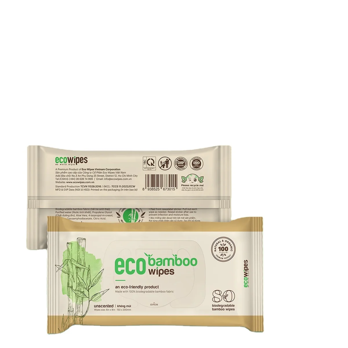 ECOLOGY WIPES BIODEGRADABLE WET WIPES SUPER SOFT BAMBOO FABRIC MADE IN ...