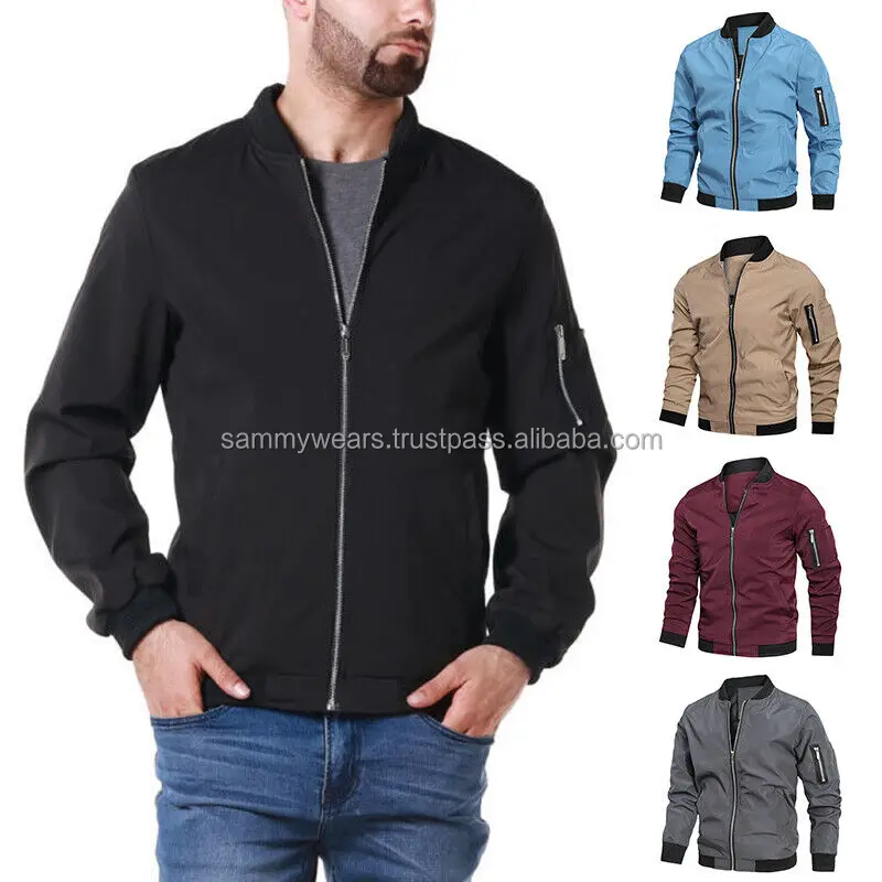 Custom Waterproof Satin Varsity Jackets Men Nylon Varsity Jacket Satin ...