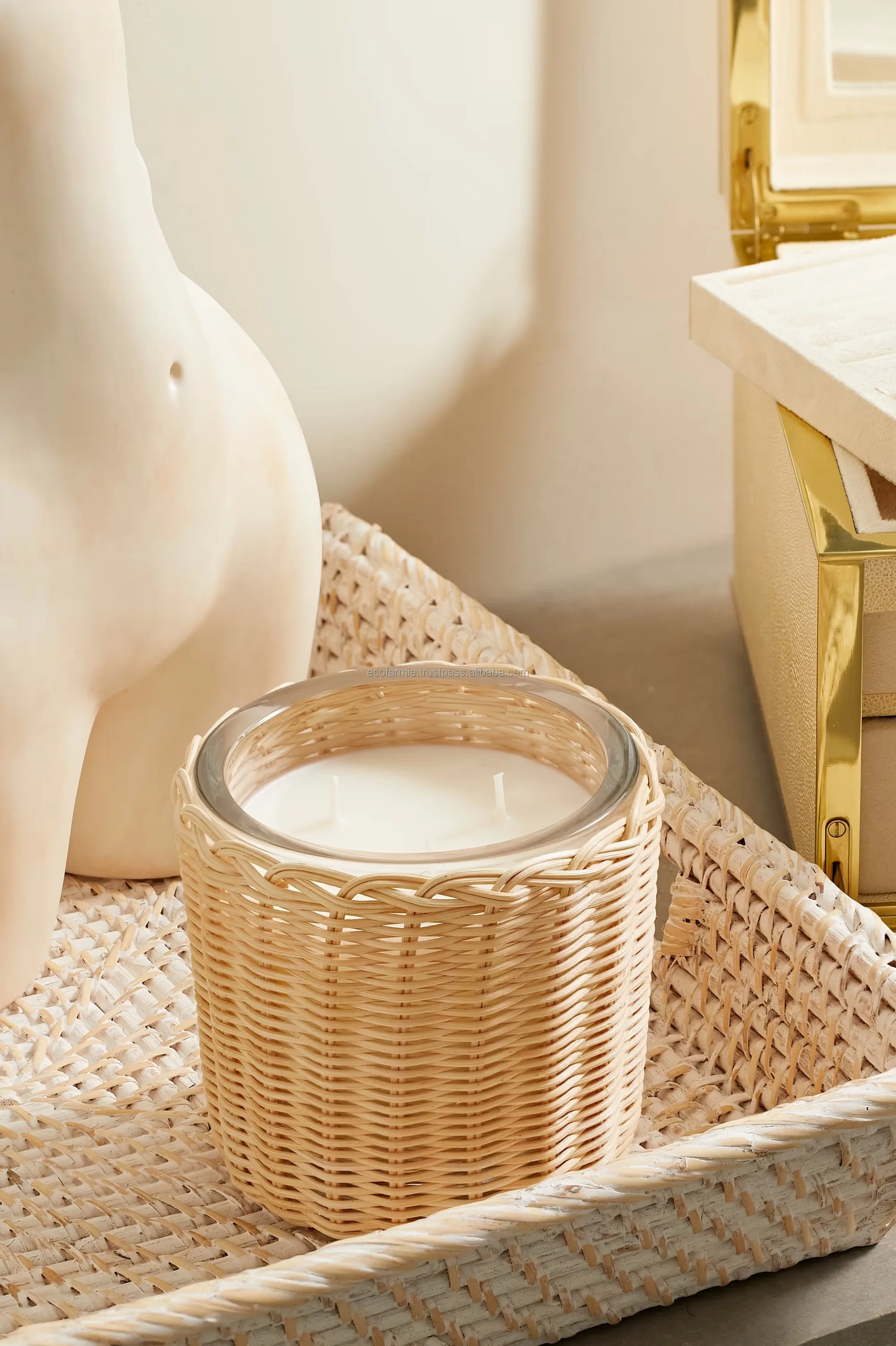 Eco-friendly Woven Cup Covers - Natural Seagrass Accessories