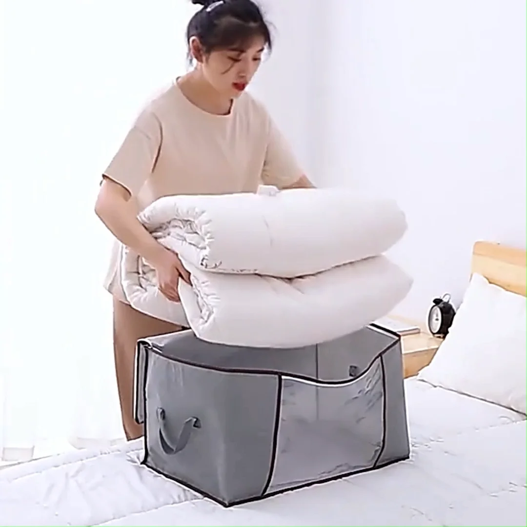 Large Capacity Quilt Organizer Breathable Seasonal Multifunctional ...