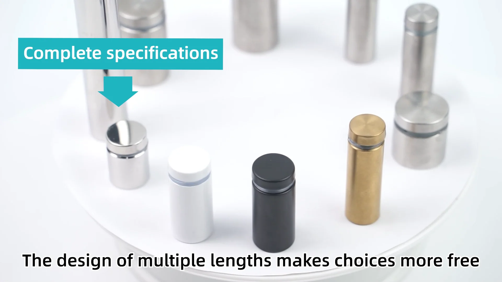 Stainless Steel Led Sign Standoffs Advertisement Fixing Screws Glass ...