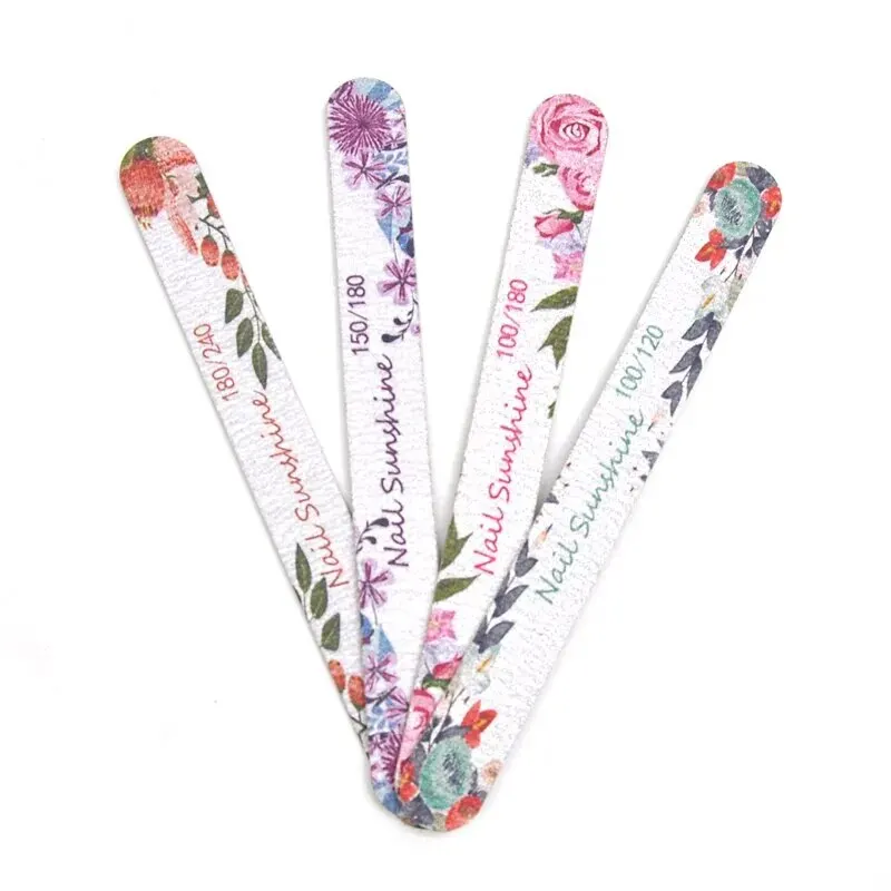 50 Pcs Flower Design Wooden Files Straight Strong Thick Professional ...