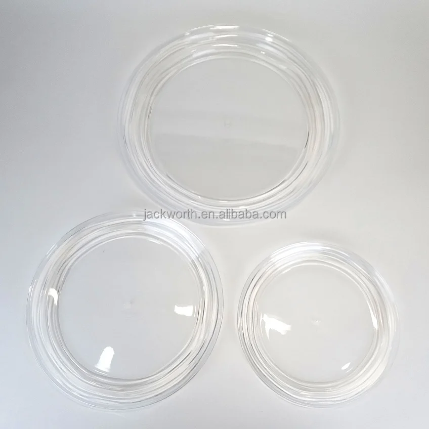 Acrylic Plastic Dinner Plates - Clear, Sustainable, and Stylish