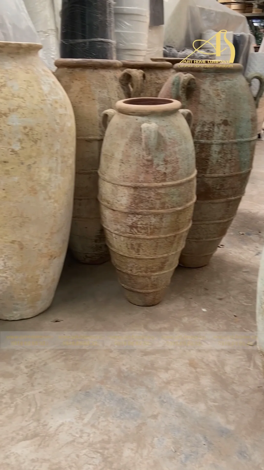 Atlantis Ceramic Pot An713h12 Old White Suitable For Planting Garden ...