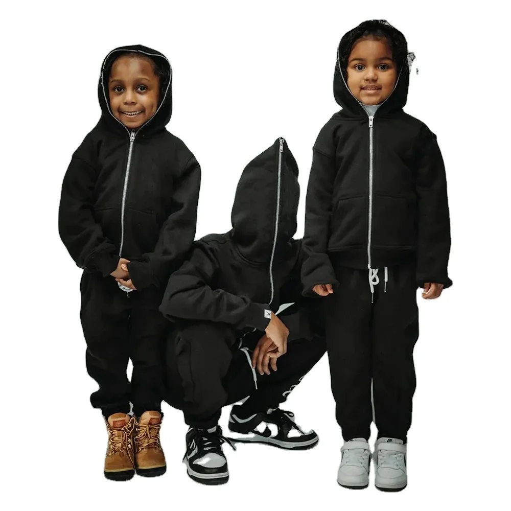 Kids Full Face Zip Closer Sweatsuit Baby Tracksuit unisex Jogging Suit ...