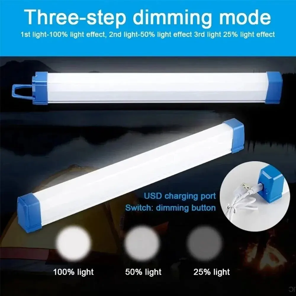 30cm Led Rechargeable Tube Camping Light Magnetic Suspension Portable ...
