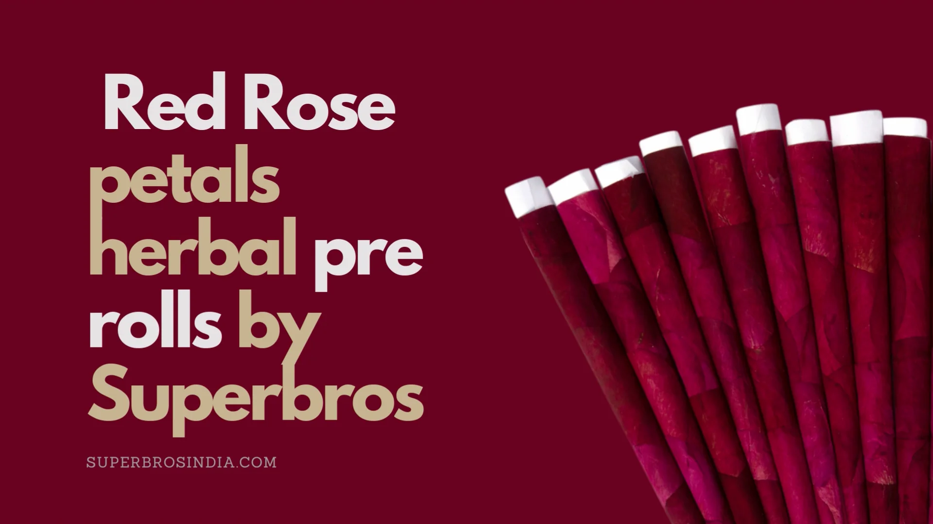 Superbros Rose Petals Pre Rolls King Size Herbal Cones And Wraps - Buy ...