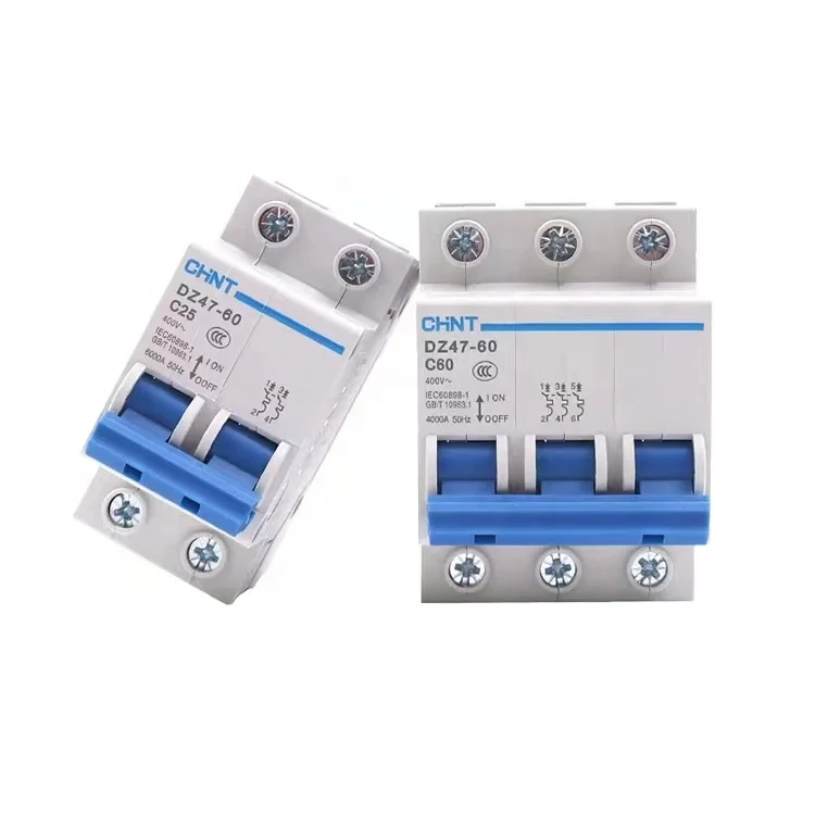 Chint Zhengtai Circuit Breaker DZ47-60 1P 2P 3P 4P Small Air Switch 10 16 20 25 32 40 60A ...