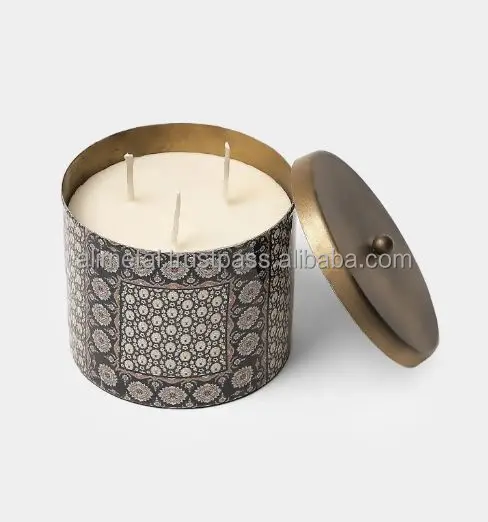 Customization Modern Design Metal Iron Wax Filled Candle Votive Or ...