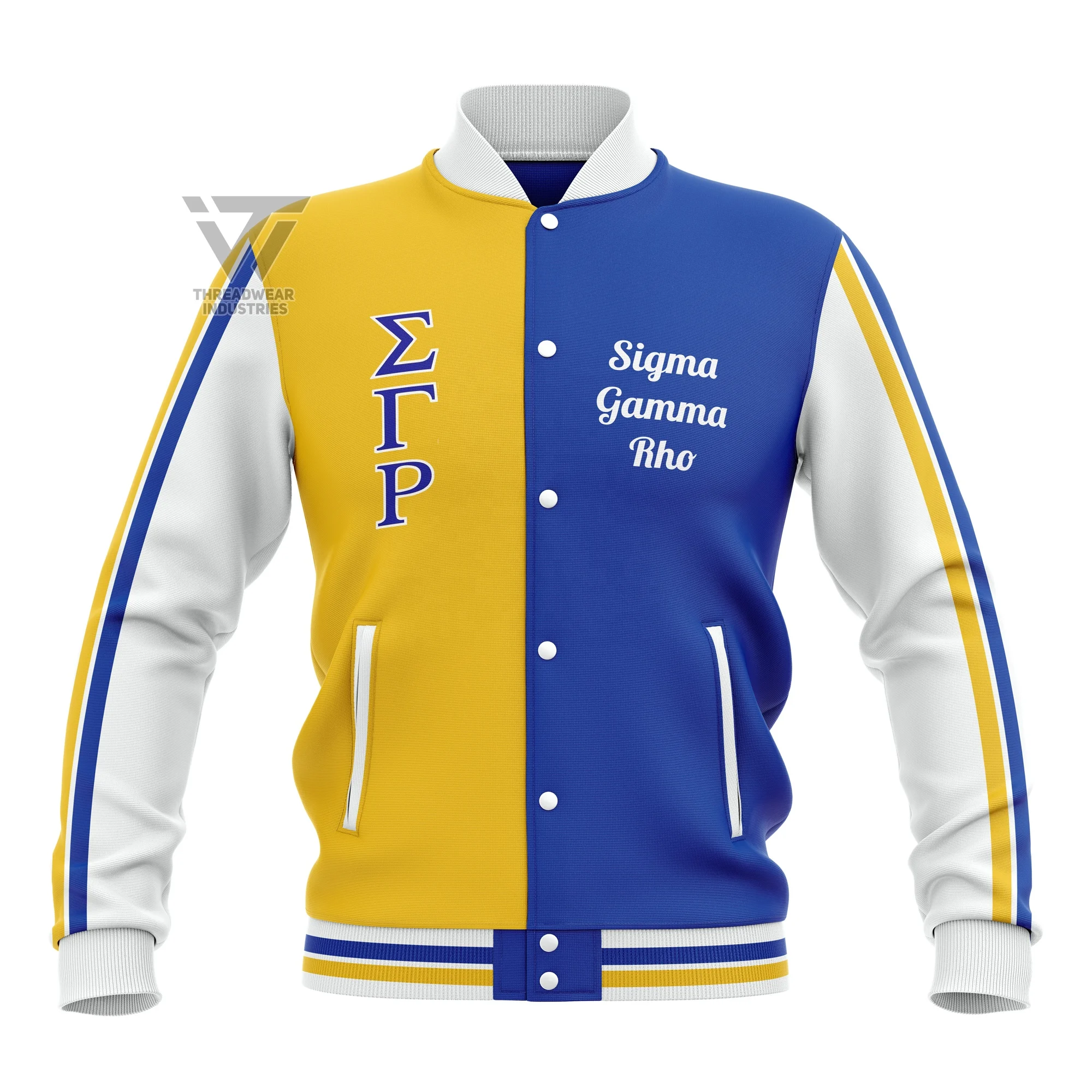 Custom Sigma Gamma Rho Sorority Embroidered Varsity Jacket