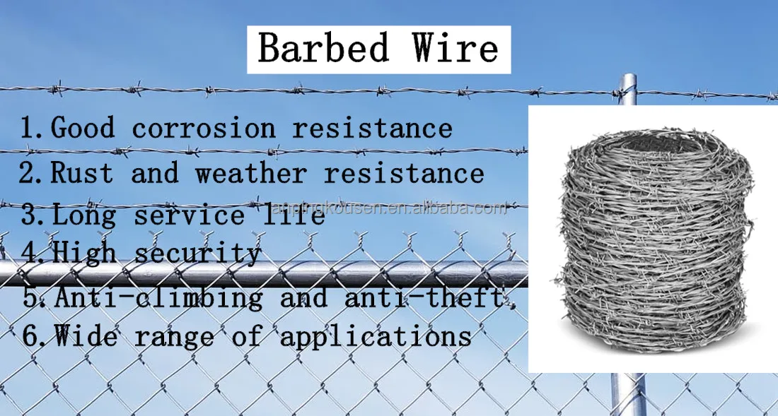 Hot Sale Barbed Wire Cbt-65 Mesh Tape Barbed Iron Wire Fabric Price ...