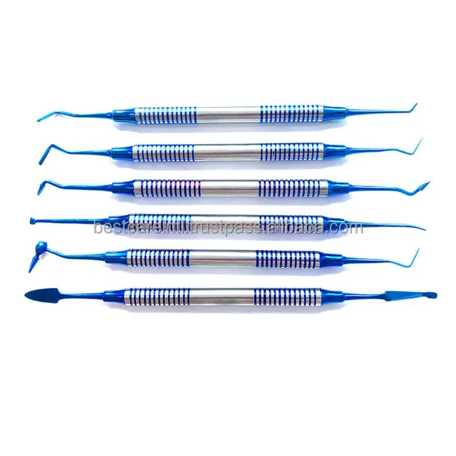 Surgical Composite Filling Instruments Set 6 Pcs Dental Kit