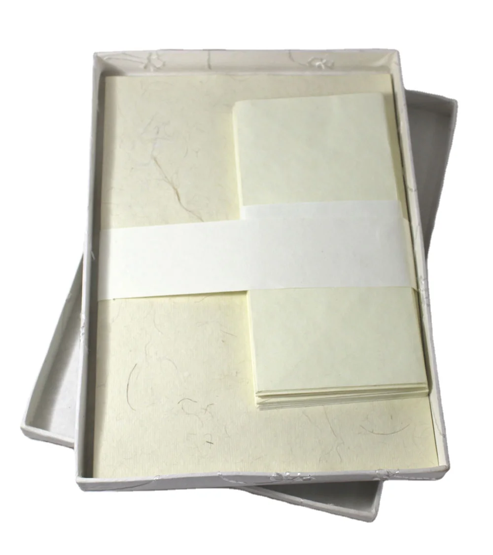 Stationery Set A4 Letter Heads and Envelopes with Embroidered Paper Box ...