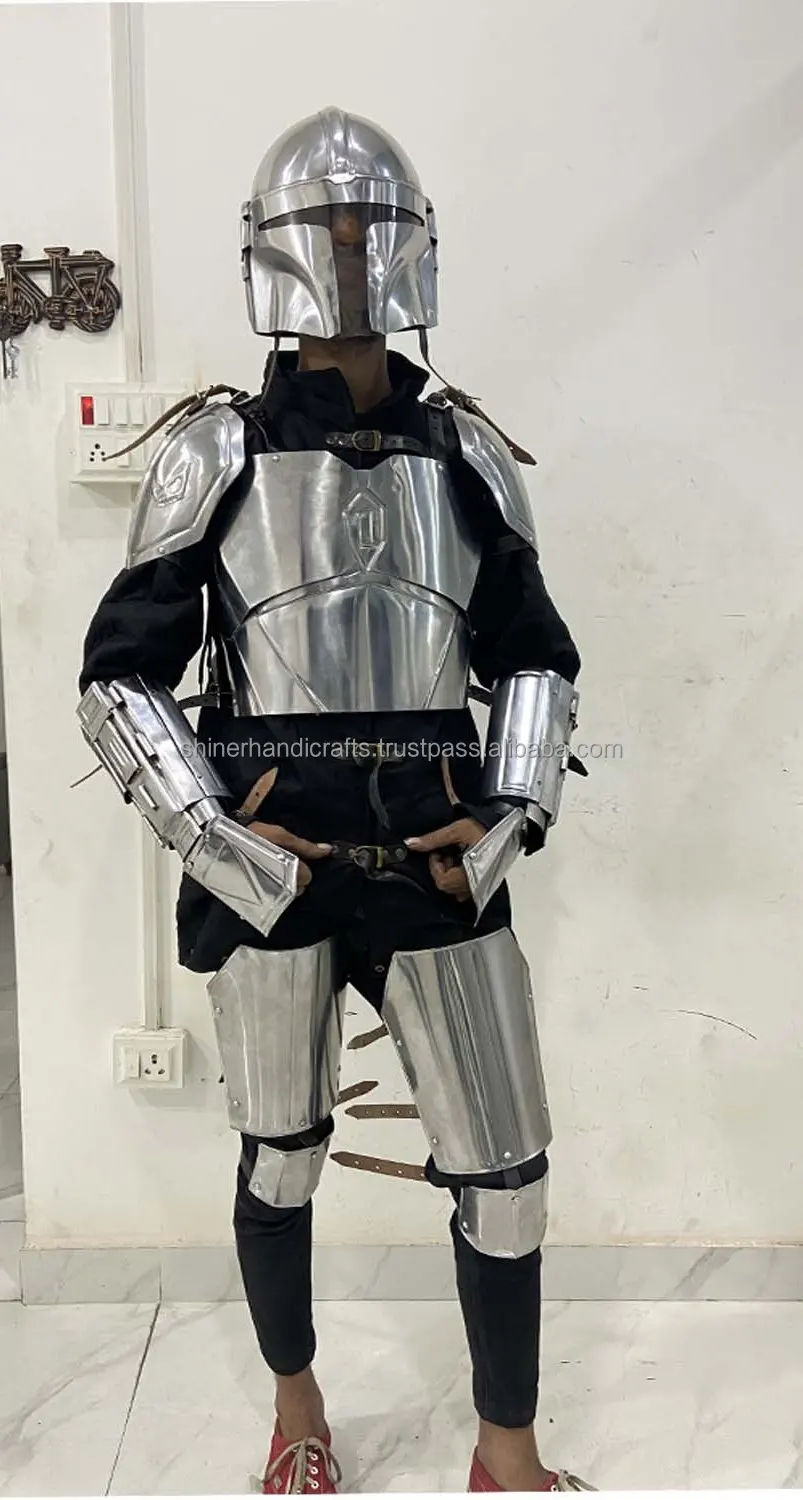 The Mandalorian Full Wearable Beskar Armor Pulse Prop Medieval Knight