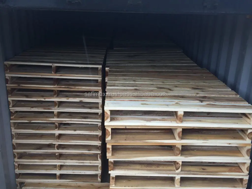 Vietnamese Wooden Pallet EU Standard for Packing / Pine Rubber Wood ...