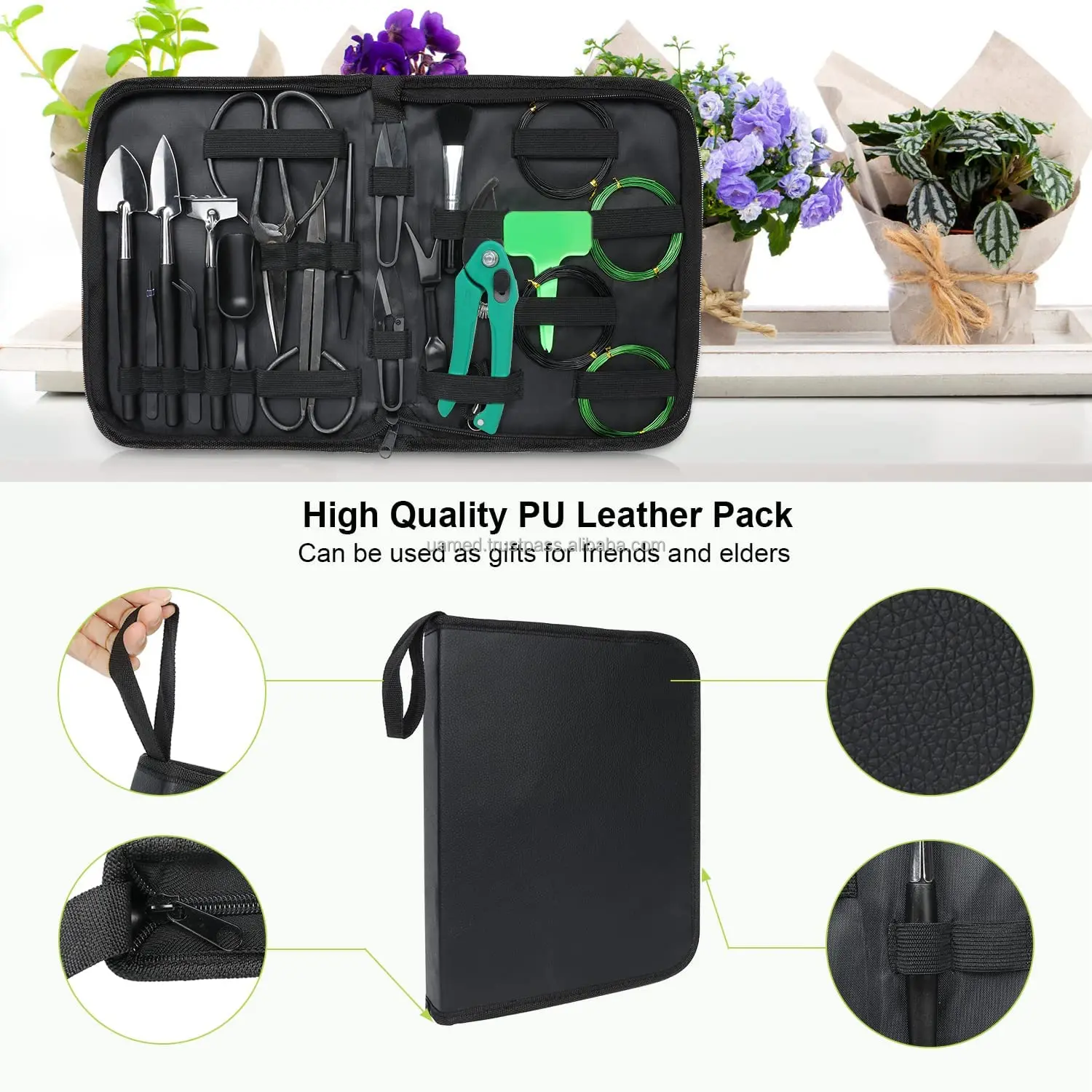 UAMED Bonsai Tree Kit - Premium Tools for Plant Cutting