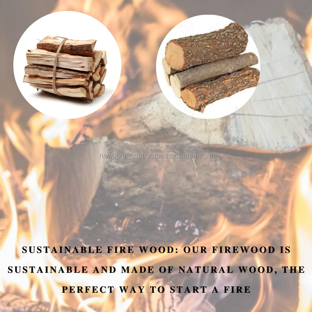 Low Smoke Dry Firewood Dried Split Wood Logs Hardwood Firewood for ...