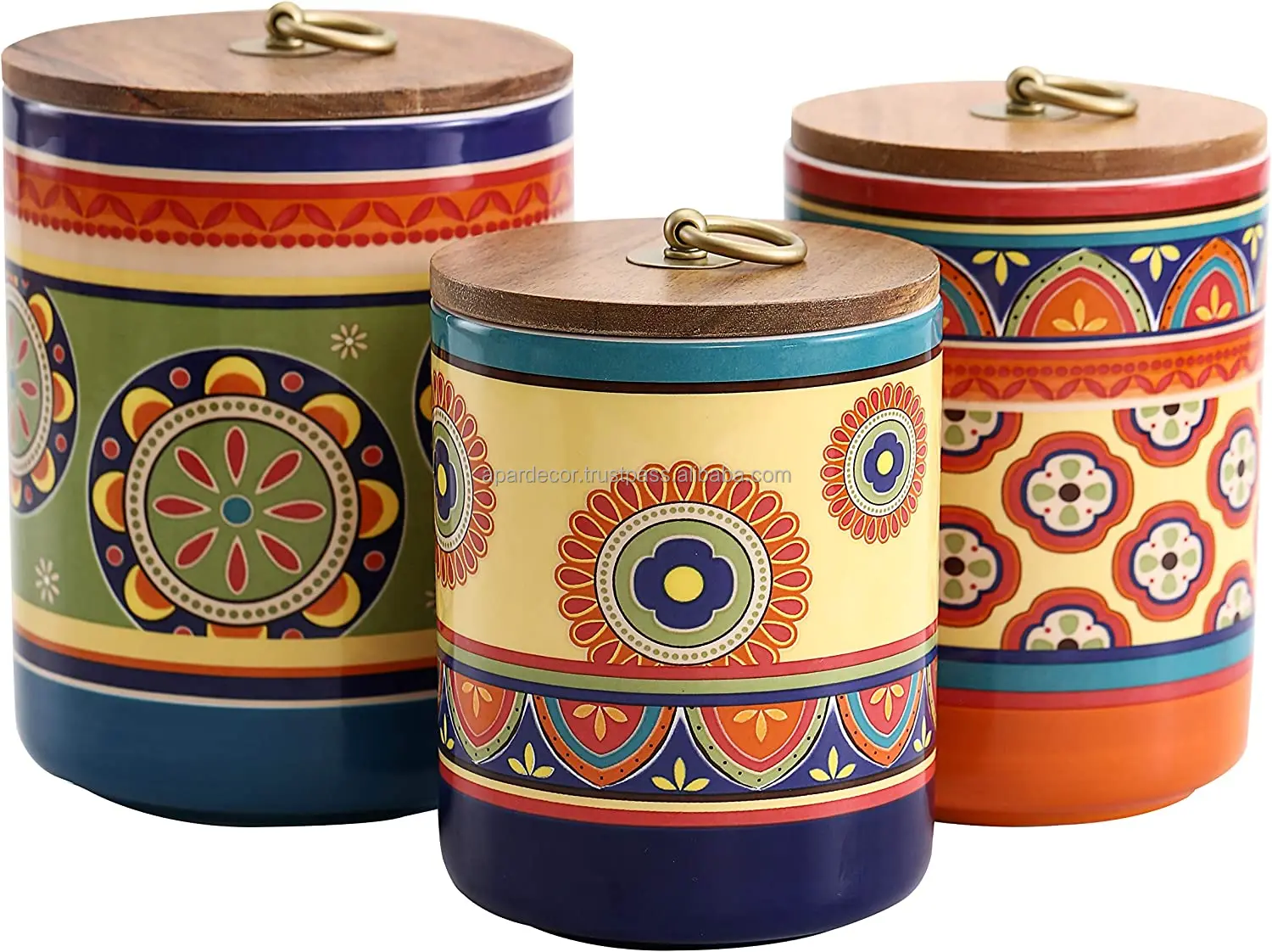Kitchen Canisters Food Storage Jar Set Stackable Containers with ...