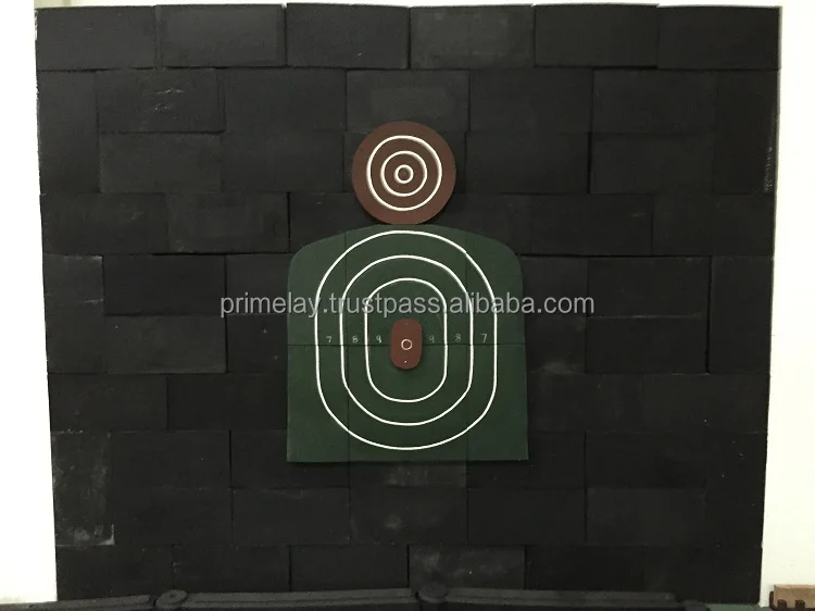 Eco-friendly Ballistic Rubber Blocks for Shooting Ranges