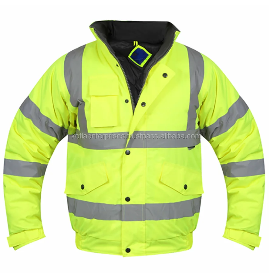100%cotton Industrial Heavy Duty Safety Working Jacket - Buy High ...