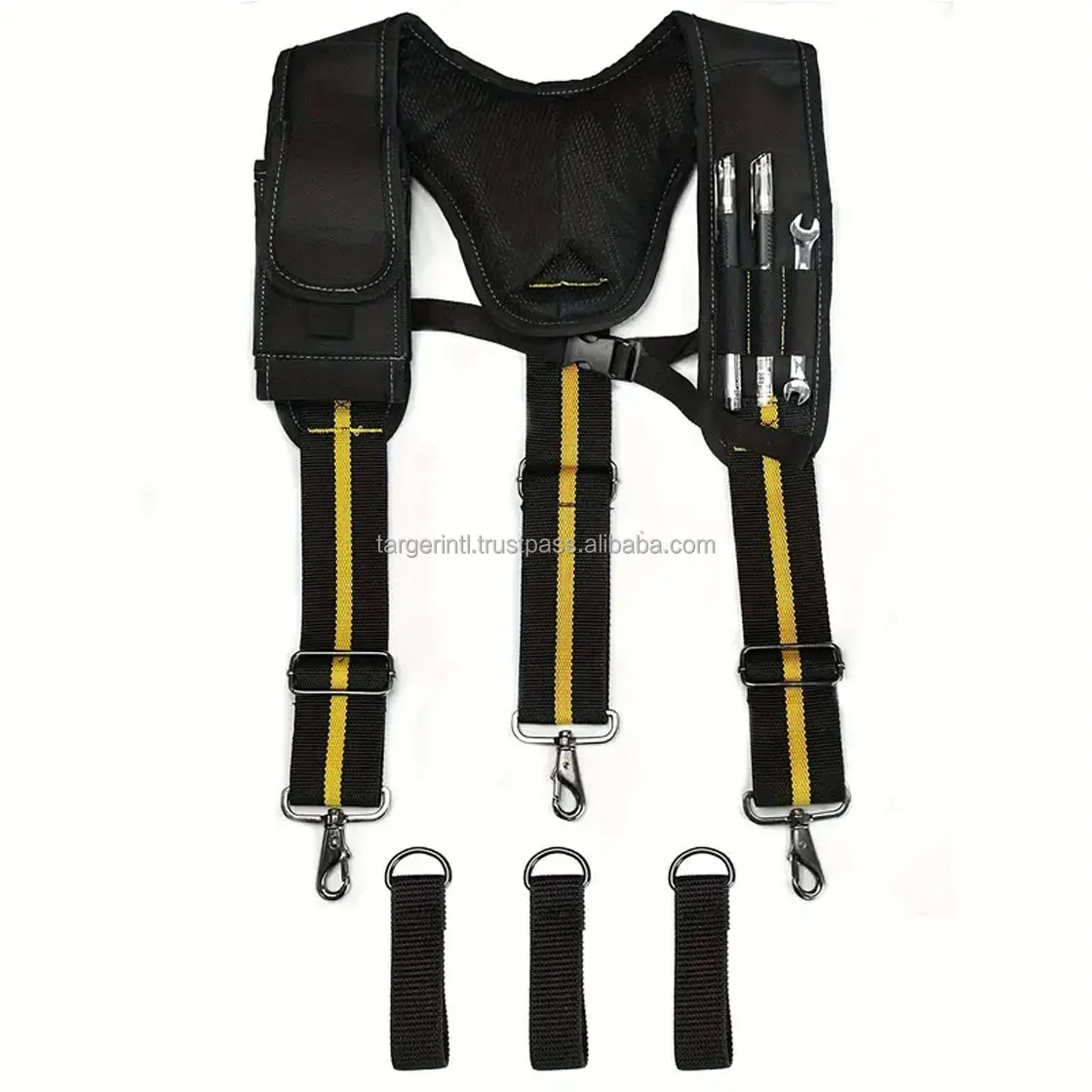 Heavy Duty 18 Pocket Tool Belt with Strap Tool Bag Construction Framers ...