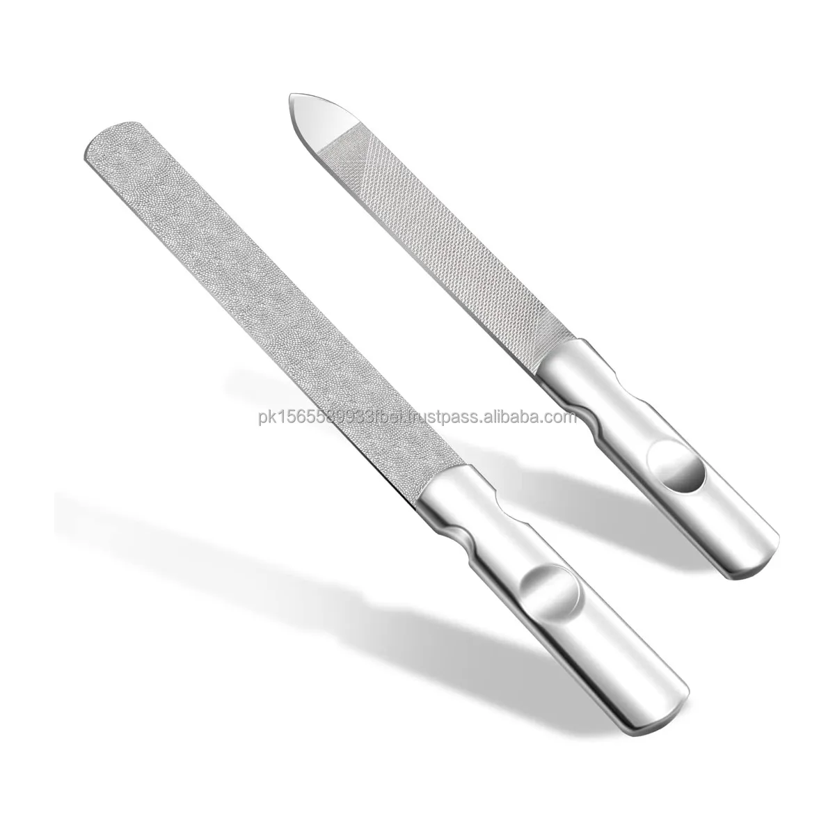 Factory Customized Logo Stainless Steel Double Sided Nail Files 100/180 ...