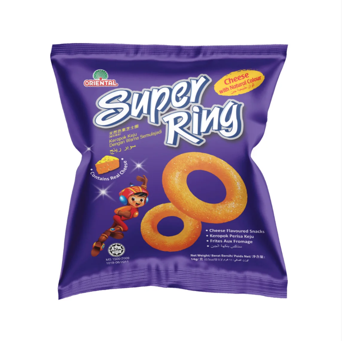 Oriental Super Ring Snack Food Packaging Bag 14g - Salty