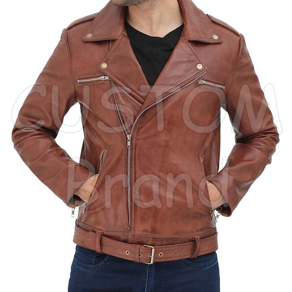 Bicker Style Slim Smart Fit Men's Genuine Leather Jacket From GLOVES ...