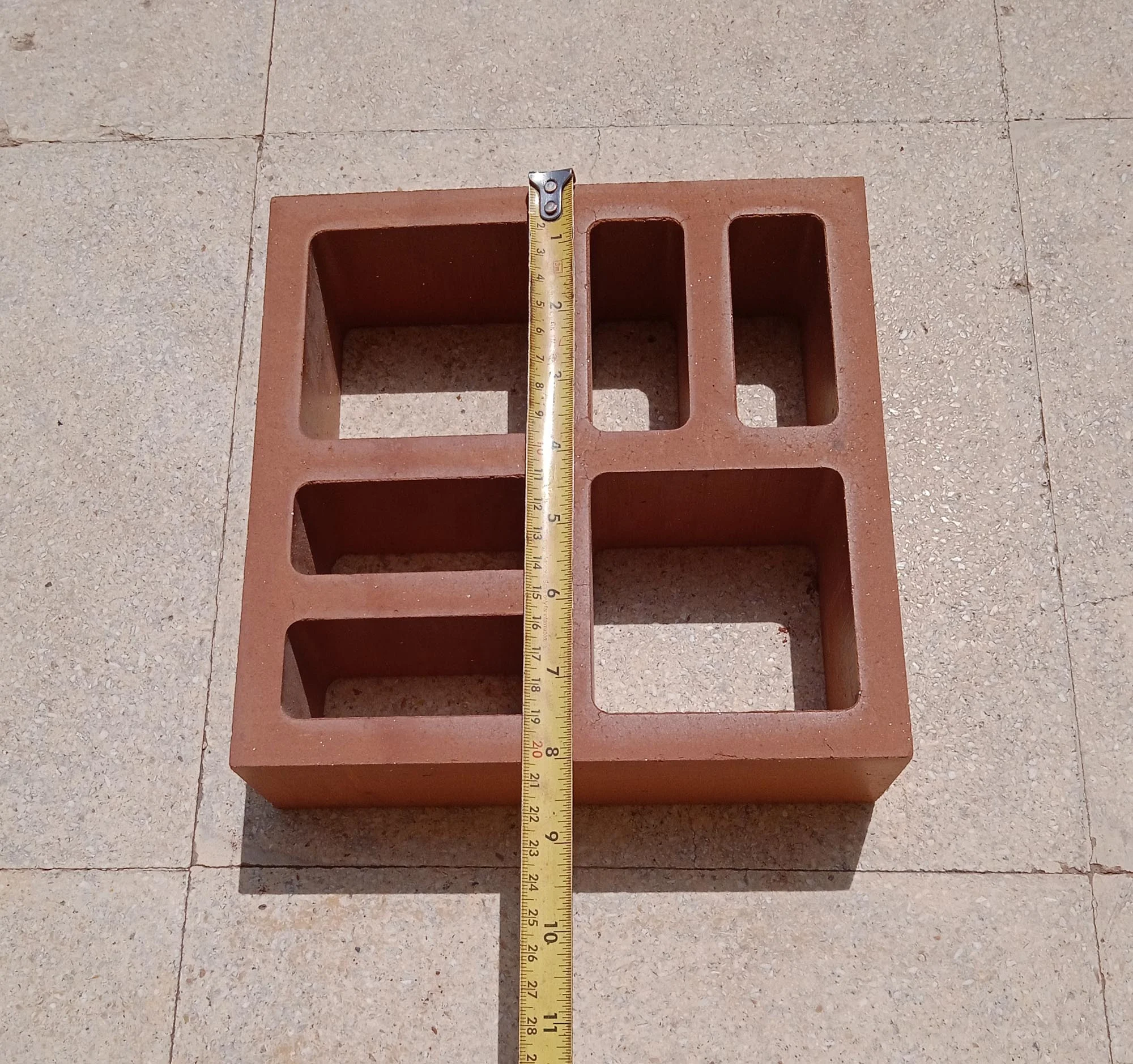 Natural Red Clay Terracotta Hollow Blocks for Wall Cladding