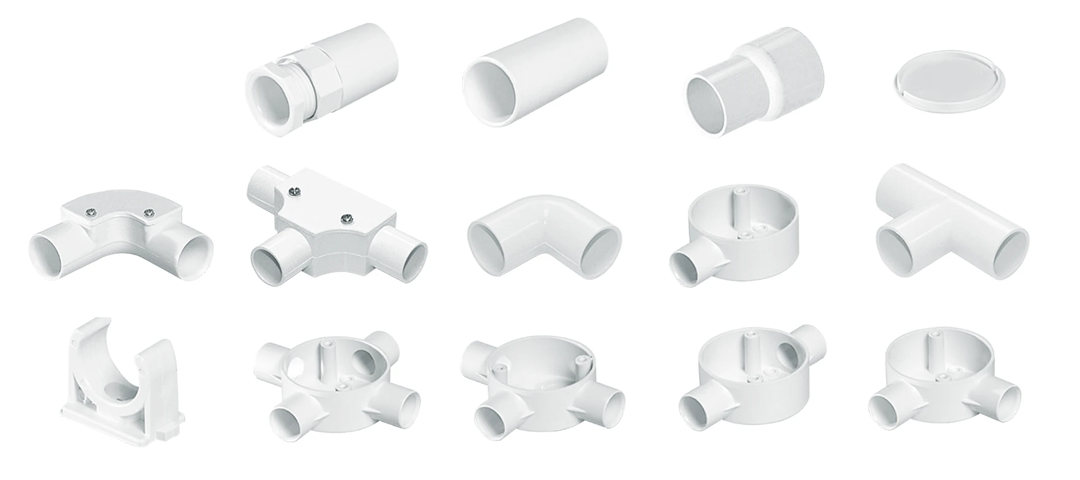 PVC TWO-WAY JUNCTION BOX- USED FOR PVC RIGID CONDUIT- PVC ACCESSORIES ...