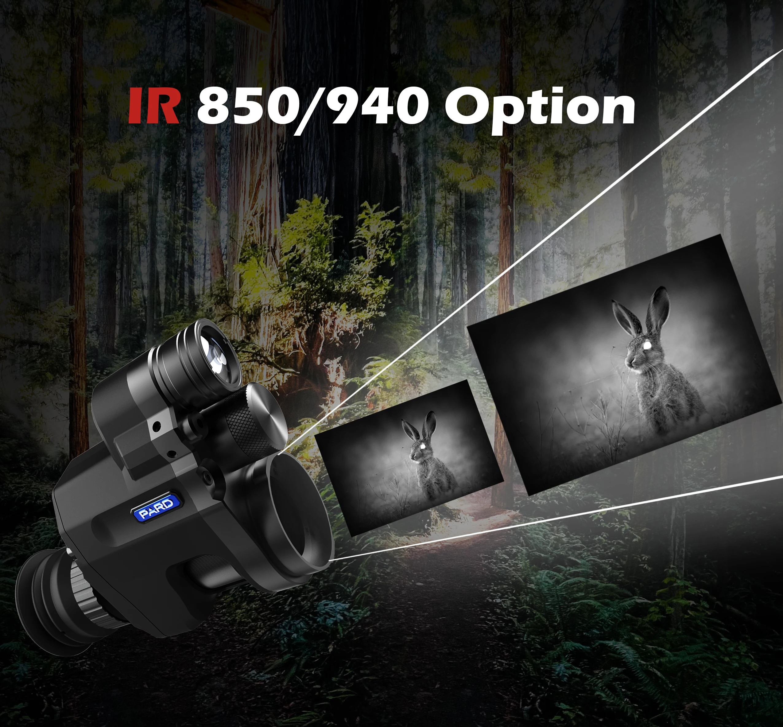 PARD NV007V Night Vision Clip-On Monocular for Hunting | WIFI App ...