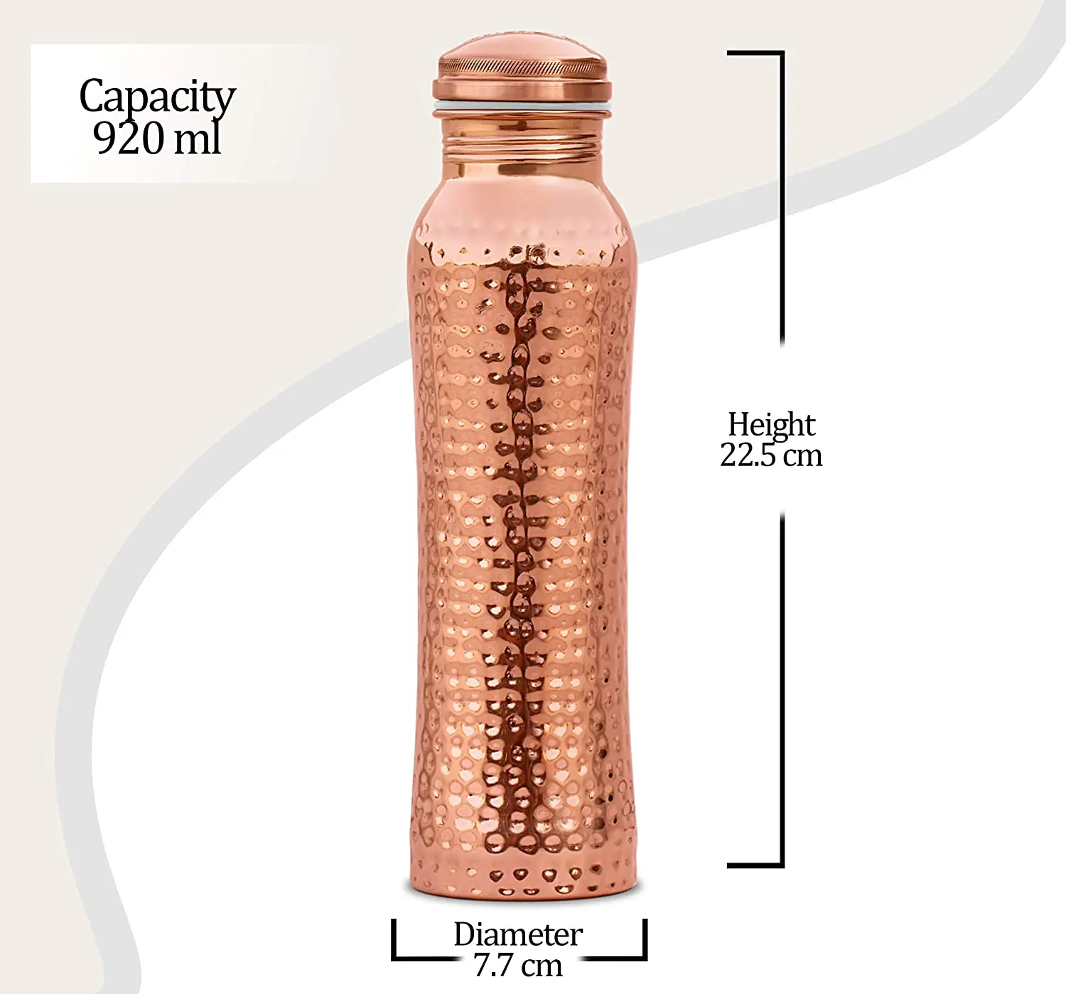 Handmade Terracotta Earthen Clay Bottle - 800ml with Cork