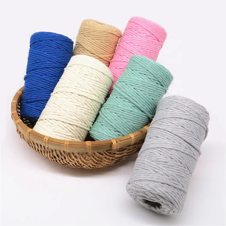 Retail Packaging Colored Twisted Cotton Rope Twine Spool Cord Natural ...