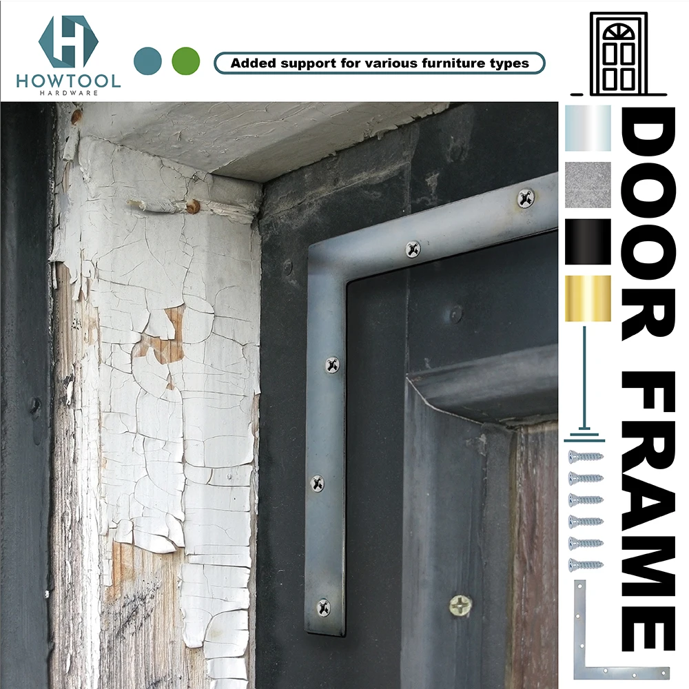 L Shaped Flat Fixing Support Repair Plates - Corner Brace Metal