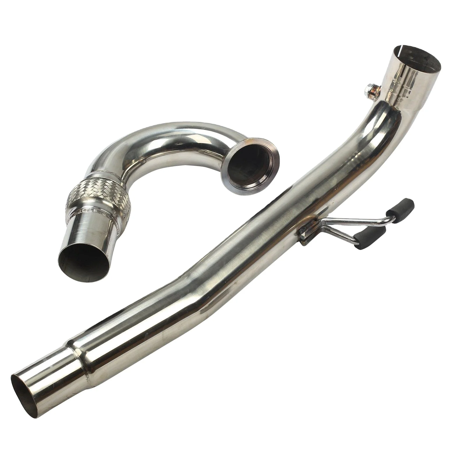 New Stainless Steel Downpipe Golf 2.0t Mk7 3" Piping 2012-2015 Exhaust ...