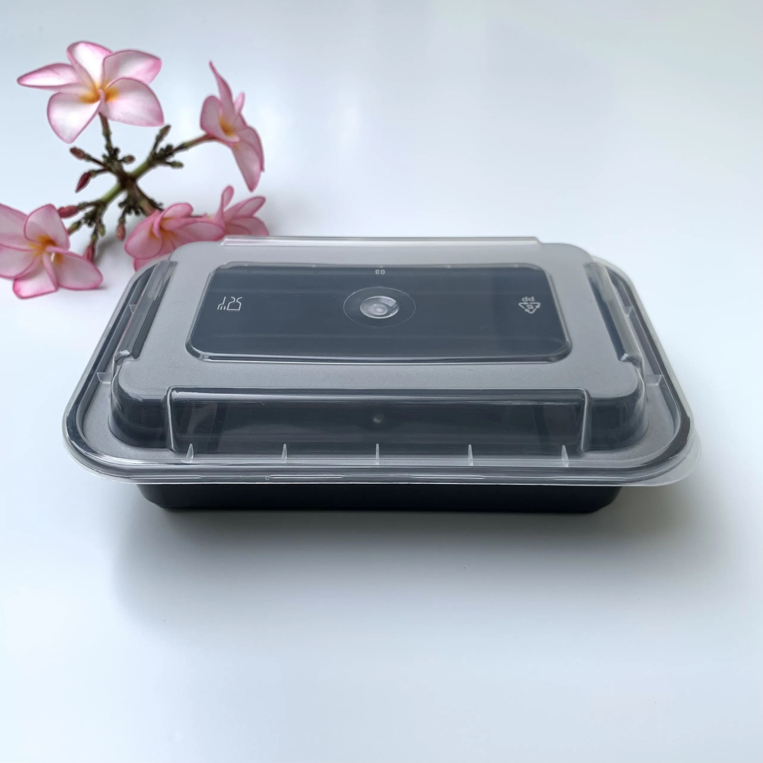 16 Oz Microwaveable Rectangular Container Takeaway Food Box Food ...