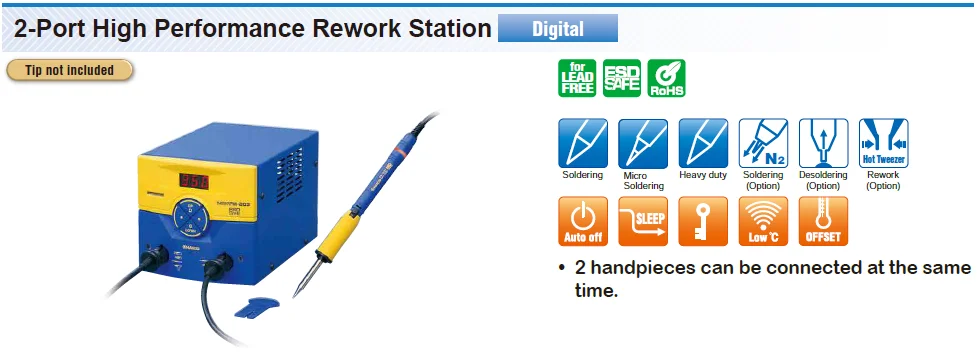 Hakko FM203 2-in-1 Rework Station - Versatile Soldering Tool
