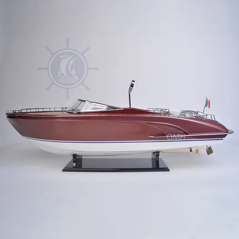 Riva Rama Model Ship With Wine Holder 90 Cm Handcrafted Wooden Replica ...